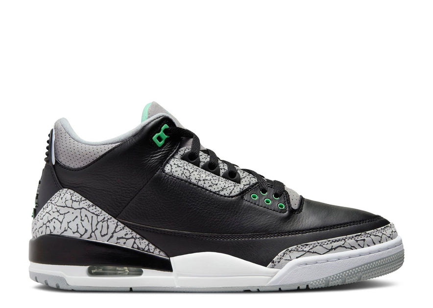 Mens Air Jordan 3 Retro "Green Glow" – Wagstaff Enterprises LLC